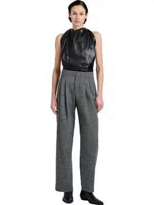 Proenza Schouler Fontana Pant - Dark Grey Melange
