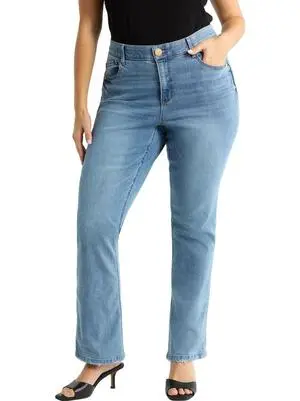 Wit & Wisdom High-waist Bootcut Jeans - Light Blue Artisanal