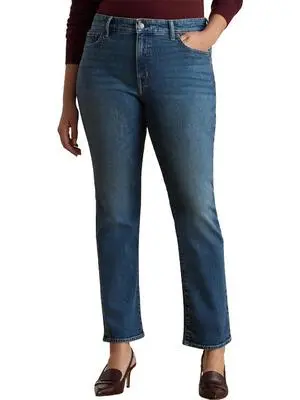 Ralph Lauren Straight Leg Ankle Jeans - Harvest Wash