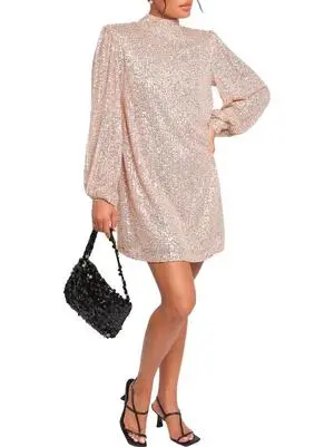 PETAL & PUP Sequin Mini Dress - Gold