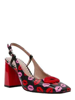 Betsey Johnson Ashhley Slingback Pump - Multi Lips