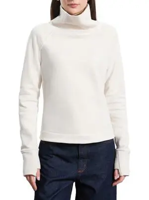 MARCELLA Washington Mock Neck Sweatshirt - Cream