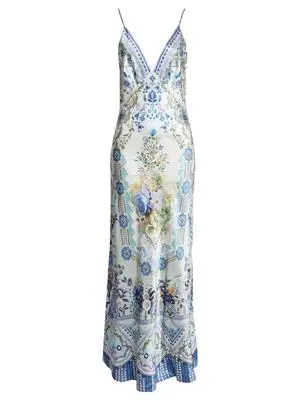 Camilla Bias Cut Silk Satin Maxi Slipdress - My Homespun Heart