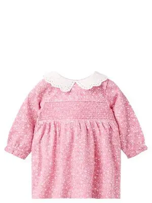 JOJO MAMAN BEBE Floral Smocked Dress - Pink