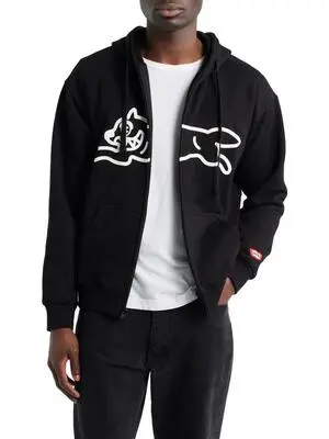 ICECREAM Zippy Graphic Zip Hoodie Black
