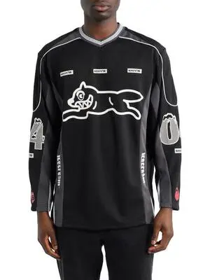 ICECREAM Play Long Sleeve Jersey T-shirt - Black