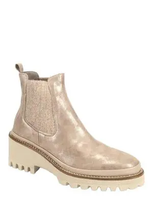 Ron White Emmaline Water Resistant Chelsea Boot - Mink Suede