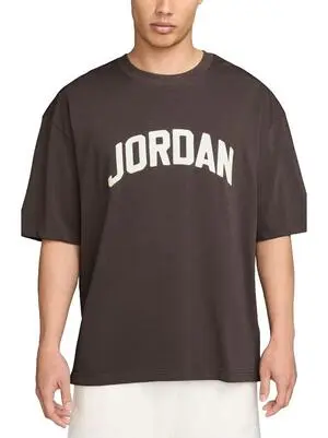 JORDAN Flight Essentials Boxy Fit Graphic T-shirt - Baroque Brown/sail