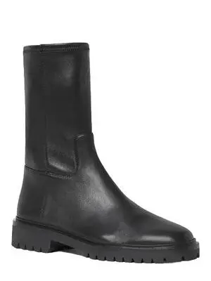 LOEFFLER RANDALL Danny Leather Booties - Black