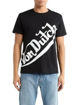 VON DUTCH Graphic T-shirt - Jet Black