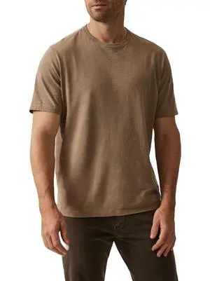 34 Heritage Slub Pima Cotton Crewneck T-shirt - Shitake