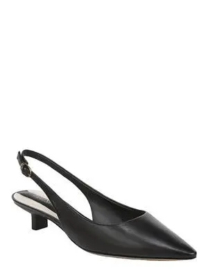 Franco Sarto Pura Slingback Kitten Heel Pumps - Black