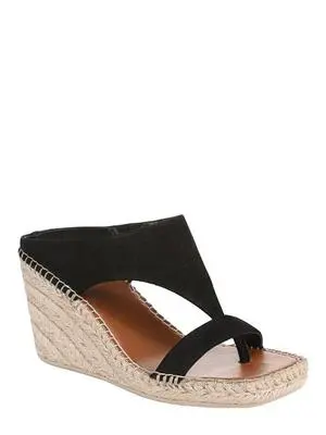 Franco Sarto Farren Espadrille Platform Wedge Sandal - Black