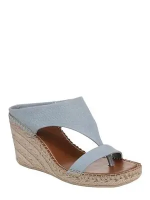 Franco Sarto Farren Espadrille Platform Wedge Sandal - Dusty Blue