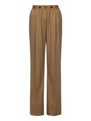 Mcm Monogram Trousers - Light Brown