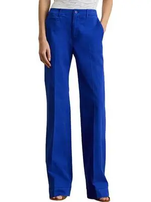 Ralph Lauren Kendis Refined Straight Leg Chinos - Cruise Royal Blue