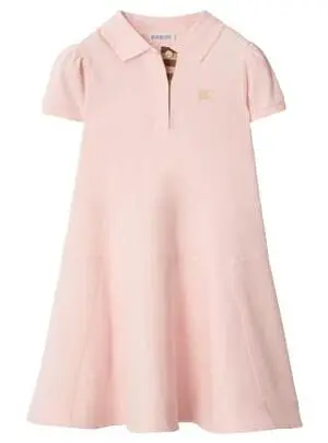 Burberry Cotton Piqué Polo Shirt Dress - Ice Pink