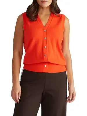 Universal Standard Sleeveless Sweater Vest - Poppy