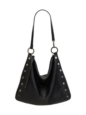 HAMMITT Large Shoulder Bag - Black/gunmetal