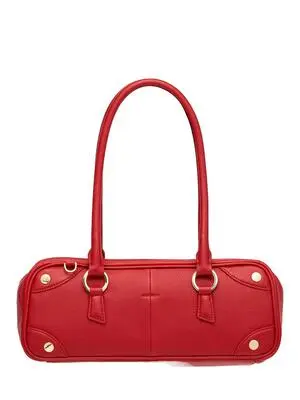 HAMMITT Small Meredith Leather Shoulder Bag - Chili Red/gold