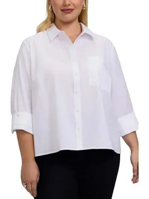 Foxcroft Jodie Button-up Shirt - White