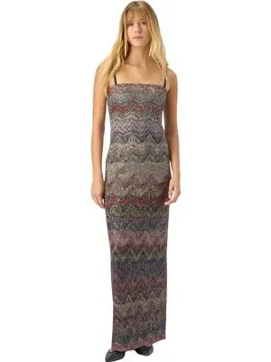 MISSONI Bustier Zig Zag Maxi Dress