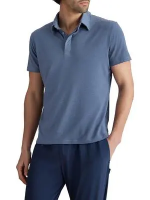 Tommy John Second Skin Comfort Polo - Vintage Indigo Fine Stripe