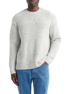 WAX LONDON Wilde Chunky Wool Blend Rib Sweater - Multi Grey