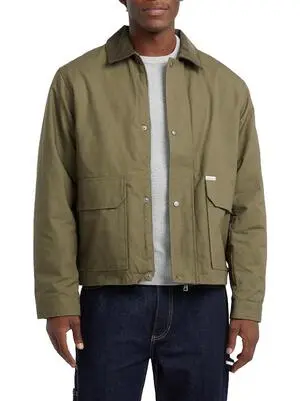 Guess Cotton Canvas Workwear Jacket - Green