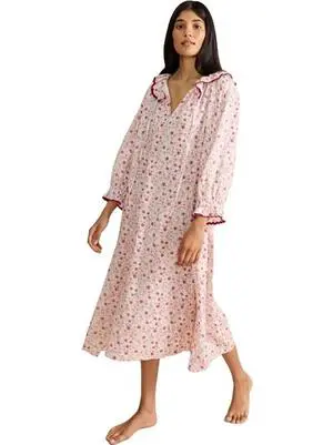 IF ONLY IF Carey Nightdress - Damson Floral
