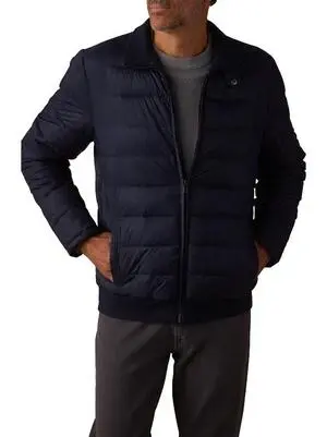 THE NORMAL BRAND Sportivo Nylon Puffer Coat - Normal Navy