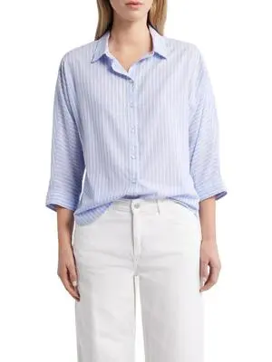 BEACHLUNCHLOUNGE Wells Stripe Shirt - Line Rain