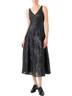 Akris Fit-and-flare Lace Cocktail Dress - Black