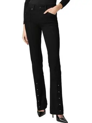 Paige Manhattan Bootcut Jeans - Black Shadow