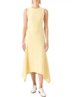 Akris Wool Crepe Midi Dress - Sun