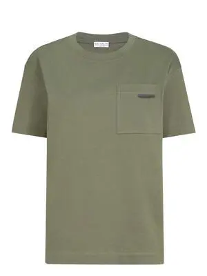 Brunello Cucinelli Cotton Jersey T-shirt - Olive