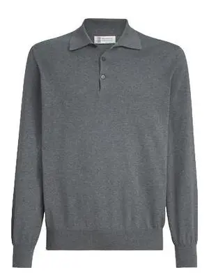 Brunello Cucinelli Polo-style Sweater - Dark Grey