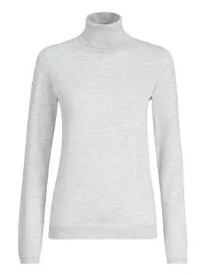 Brunello Cucinelli Cashmere And Silk Sweater - Light Grey