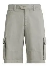 Brunello Cucinelli Gabardine Bermuda Shorts - Khaki