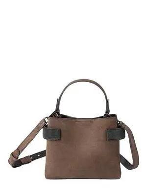 Brunello Cucinelli Small Top-handle Essence Bag - Brown