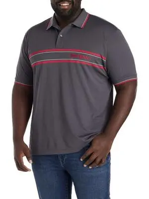 Psycho Bunny Big & Tall Ives Sport Polo Shirt - Blackened Pearl