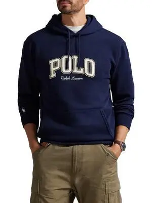 Polo Ralph Lauren Big & Tall Logo Fleece Full-zip Hoodie - Cruise Navy