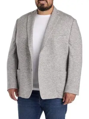 Michael Kors Big & Tall Everyday Knit Sport Coat - Grey