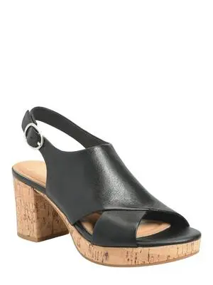SOFFT Liv Slingback Platform Sandal - Black