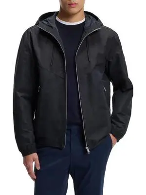 BOSS Cierno4 Hooded Recycled Polyester Jacket Dark Blue