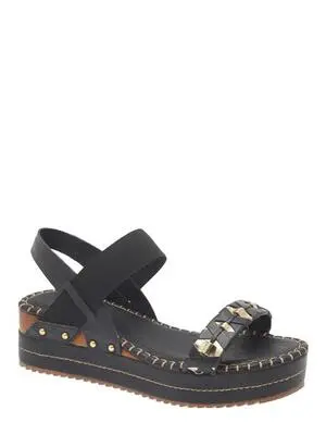 BUTTERO® Noronha Slingback Platform Wedge Sandal - Preto