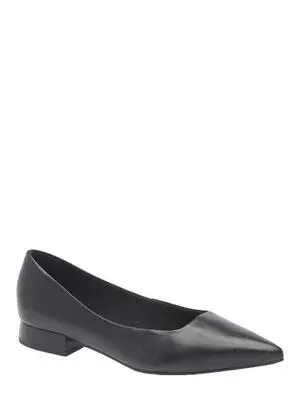 BOTTERO Alessandra Pointed Toe Ballet Flat - Preto