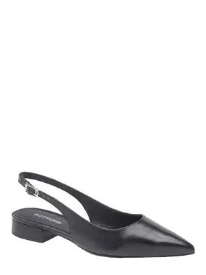 BOTTERO Alessandra Slingback Pointed Toe Flat - Preto