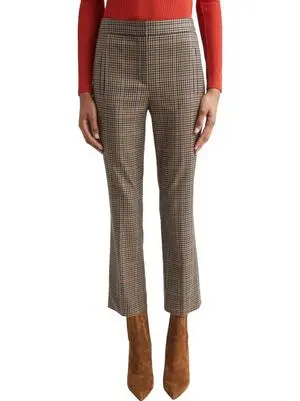 VERONICA BEARD Arte Plaid Crop Pants