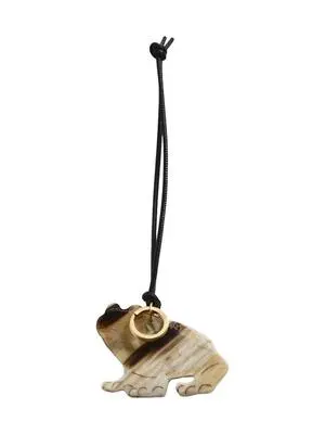 JW Anderson Frog Bag Charm - Dark Brown Melange